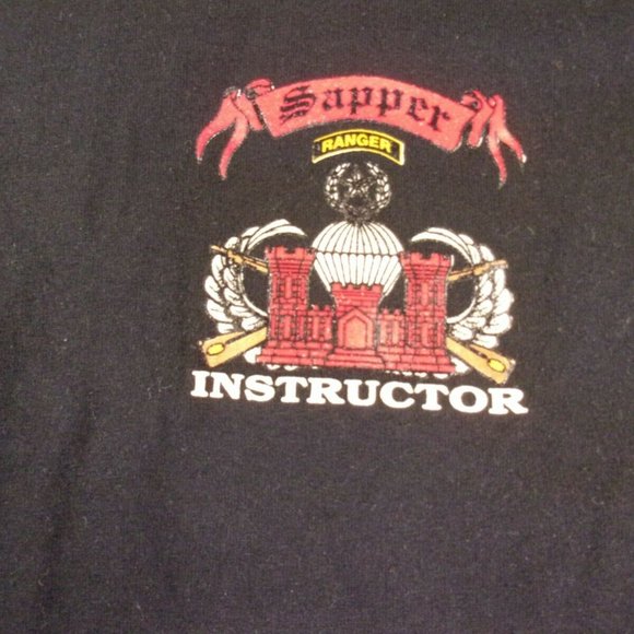 Shirts | Rare Sapper Ranger Instuctor Black Shirt Sfc Padilla ...